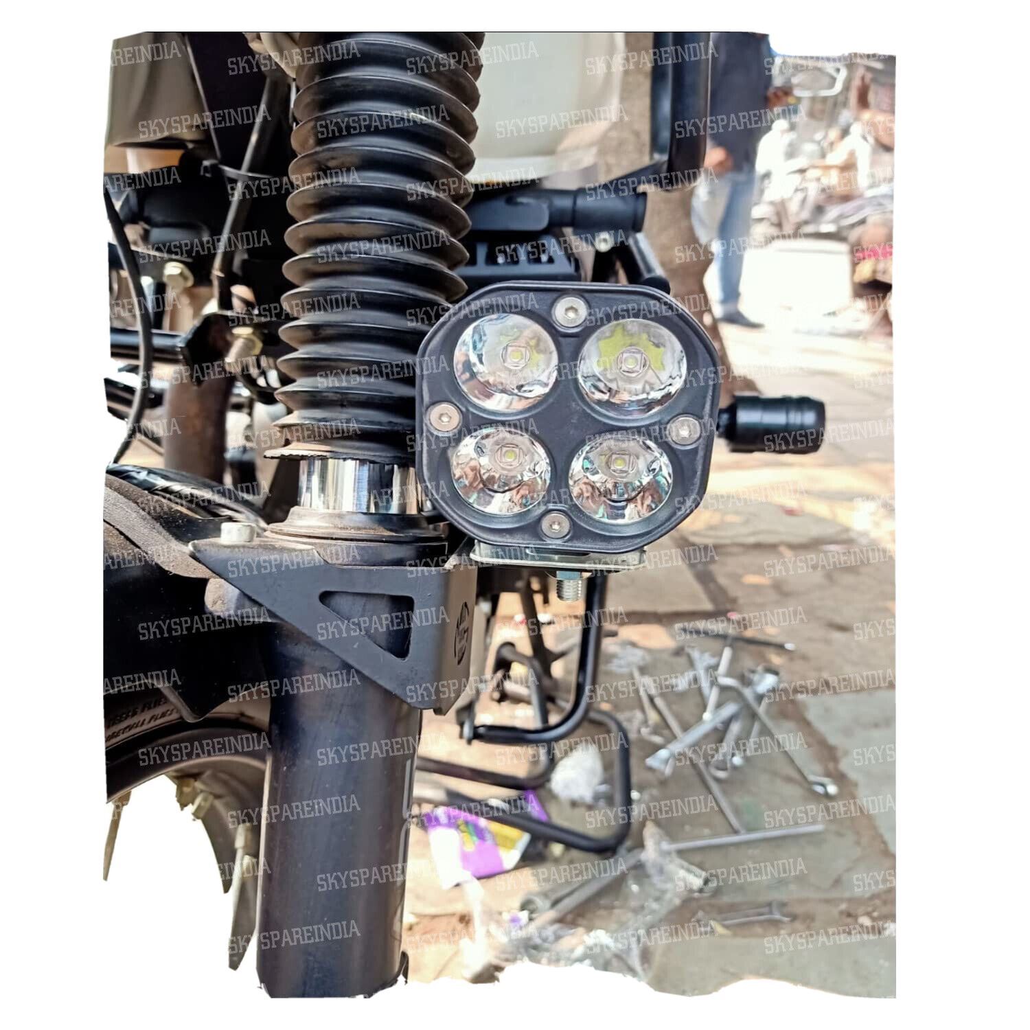 Shocker Fog Light Clamp Bracket For Royal Enfield Interceptor ...