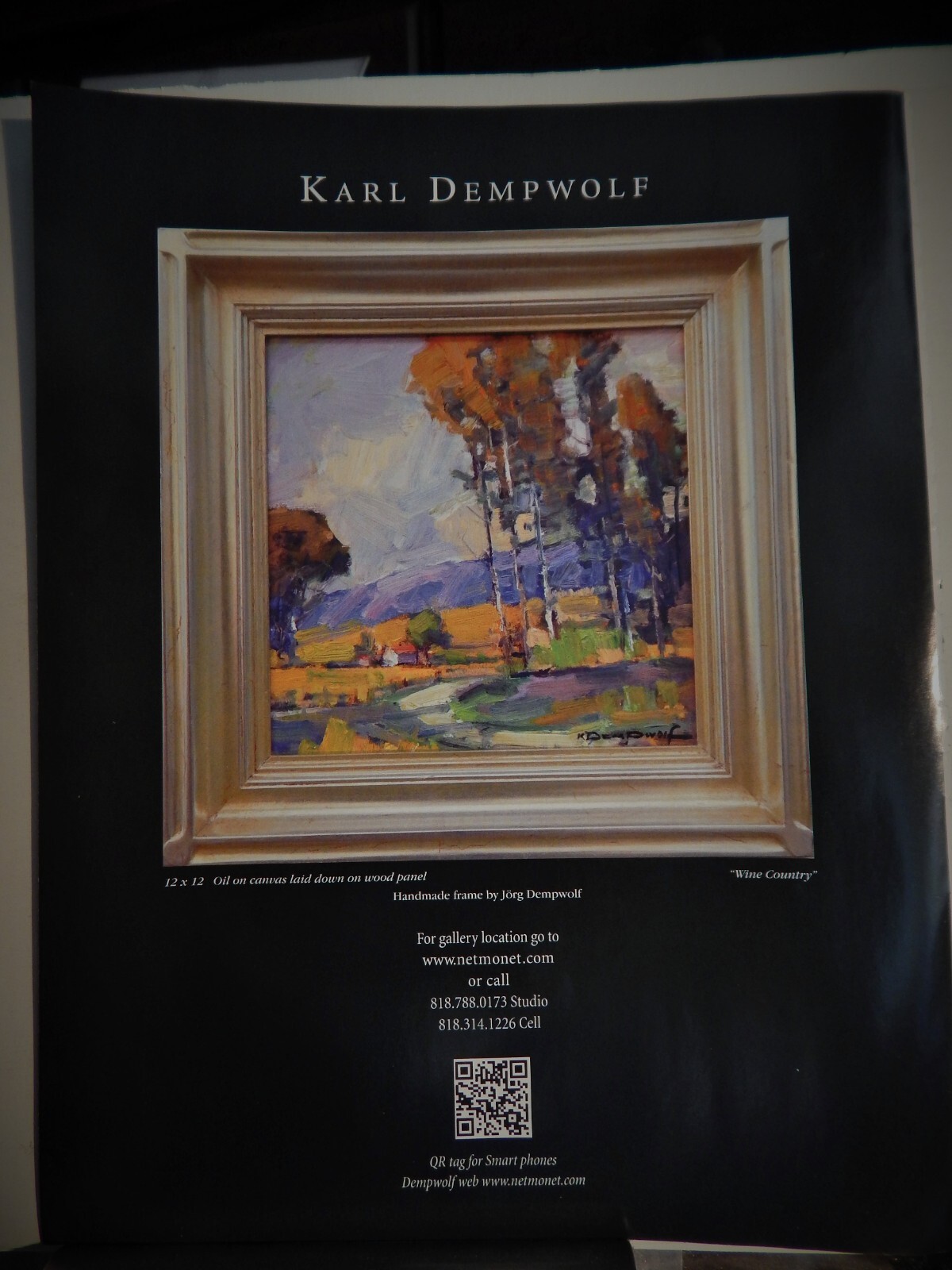KARL DEMPWOLF / KEN BACKHAUS ART PIECES VTG ORIG 2017 ADVERTISEMENT | eBay