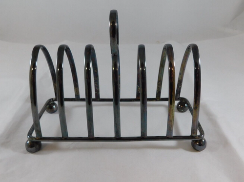 Vintage Silver Plated Toast Rack 6 Slices, Plato Made In England | eBay