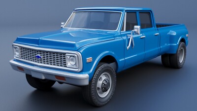 Chevrolet K10 Crew Cab Model Kit - 1/24 - 3D Printed | eBay