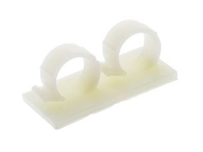 HellermannTyton Cable Clip Natural Self Adhesive Nylon Fixing Clip ...