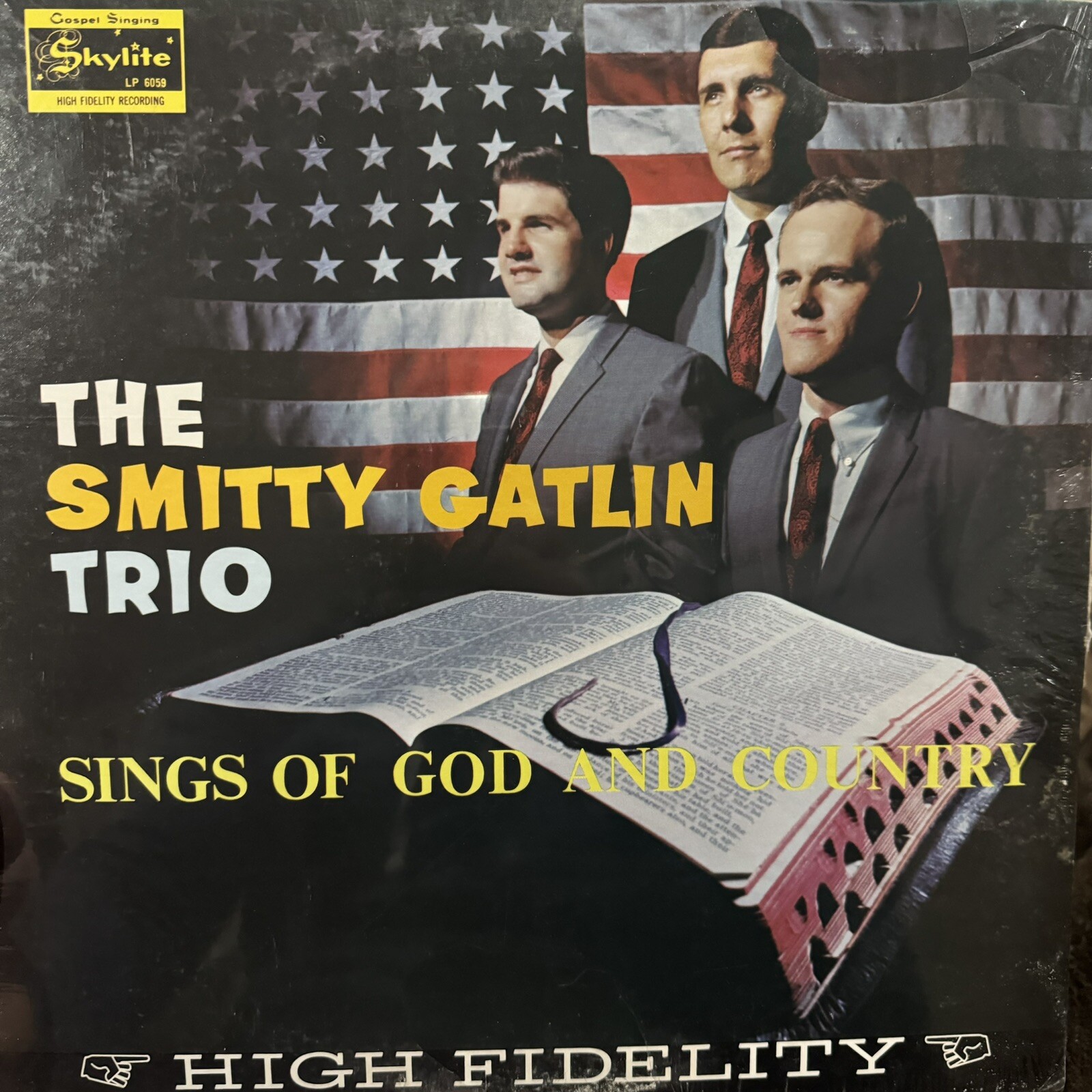 SEALED LP Southern Gospel Smitty Gatlin Trio "Of God And Country" Bill ...