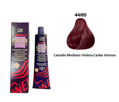 Koleston Perfect Tinte 44/65 Castaño Mediano Violeta Caoba Intenso ...