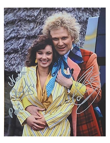 Doctor Who 8x10" Doctor and Peri Print Signed by Colin Baker + Nicole ...