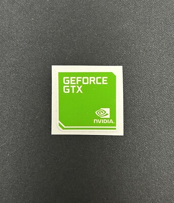 1x NVIDIA GeForce GTX Desktop / Laptop sticker label (NEW) | eBay