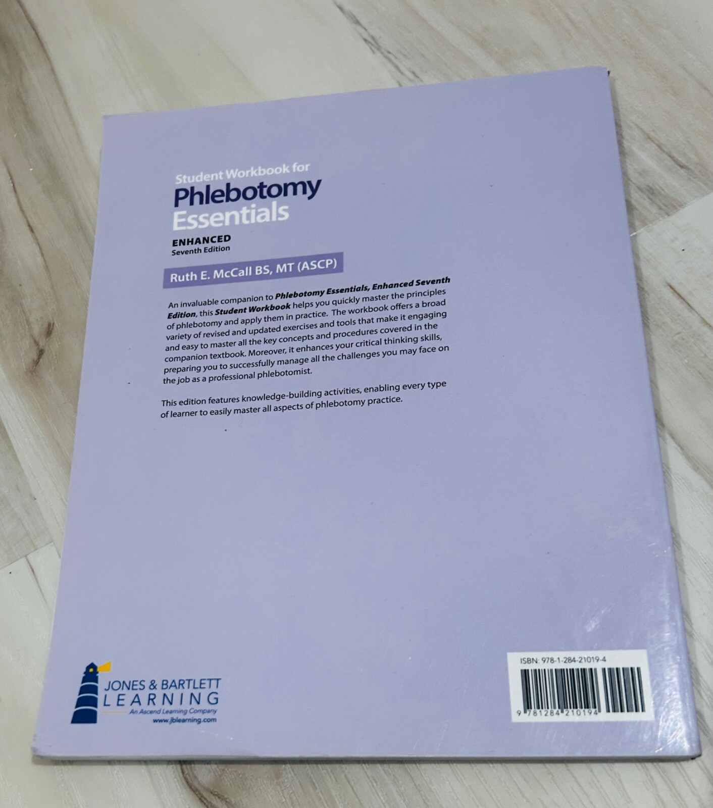 Student Workbook for Phlebotomy Essentials by Ruth E. McCall (2019 ...