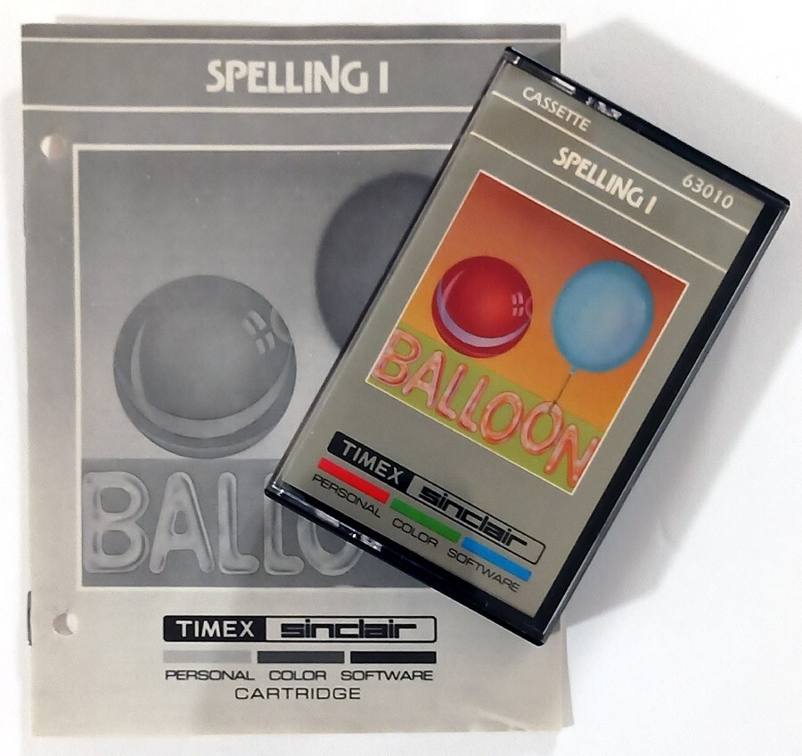 Timex 2068 Educational Tape: Spelling I, with original box and manual ...