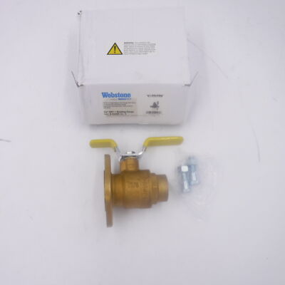 Nibco Webstone Ball Valve 1-1/4" SWT with Rotating Flange H-51405 Brass ...