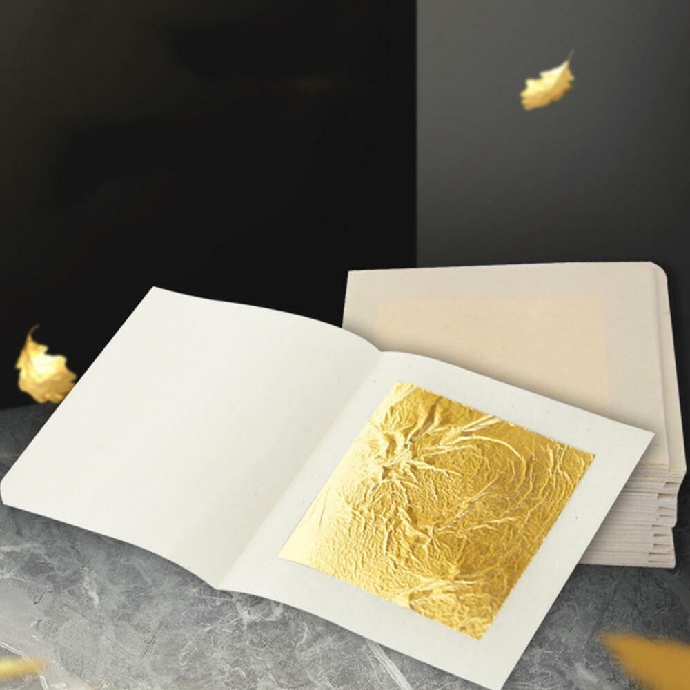 Genuine Gold Leaf Sheet 24K Carat Edible Cooking Baking Food grade 4 ...