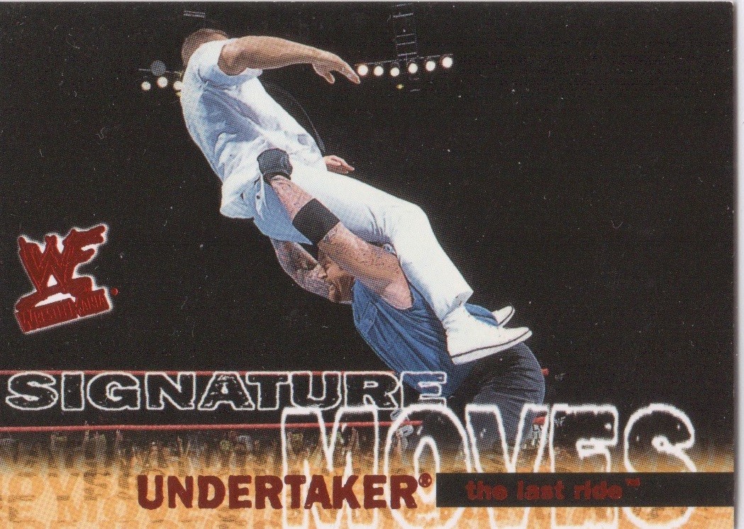 THE UNDERTAKER 2001 Fleer WWE SIGNATURE MOVES Insert Card #7SM | eBay
