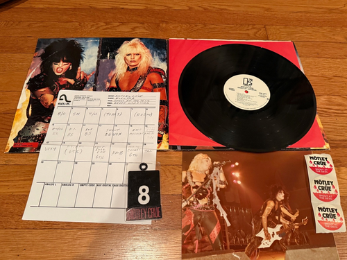 Motley Crue Shout At The Devil White Label Promo Vinyl LP Luggage Tag ...