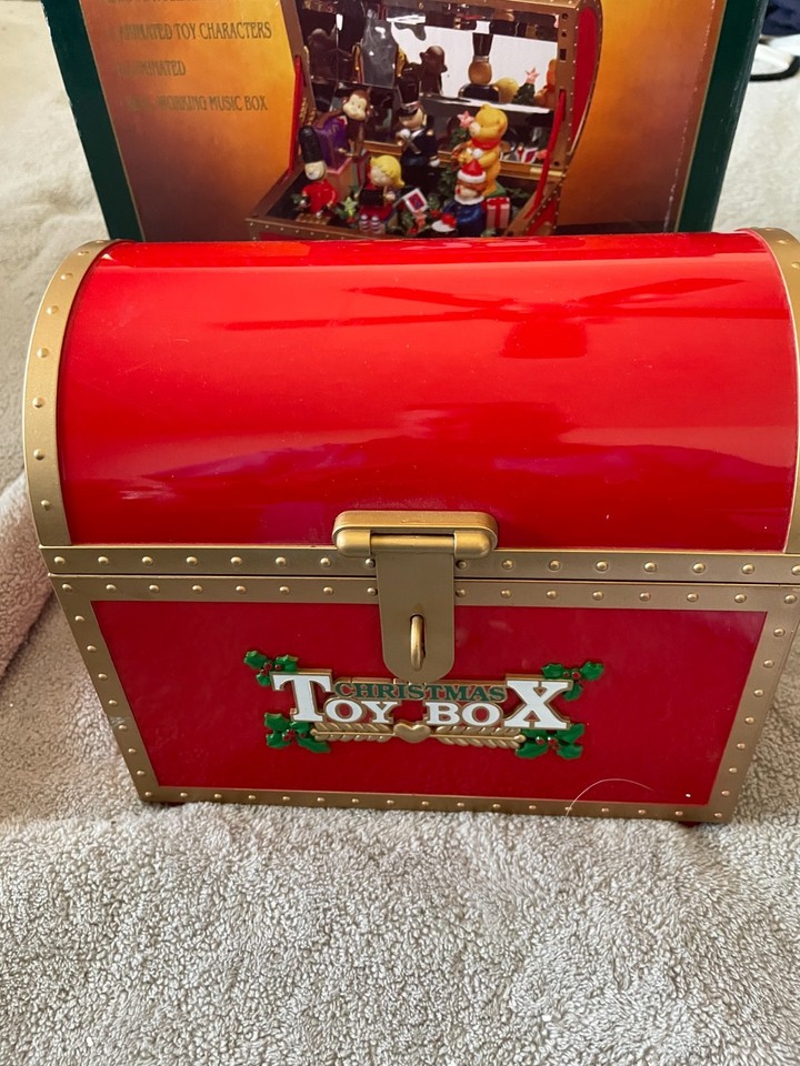 Vtg 1997 Maisto Christmas Toy Box Animated Music Lights WORKS GREAT! | eBay