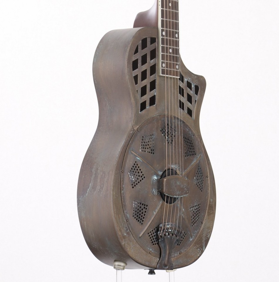 (USED) Republic Guitars Highway 61 Brass Rust Resonator Guitar from ...