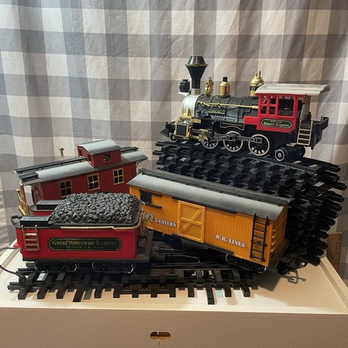 Vintage 1986 New Bright Great American Express Train Set UNTESTED | eBay