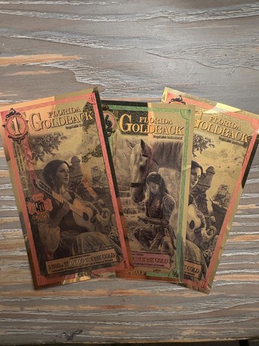 (3 FOR 1) - Florida GoldBack Notes 2 - 1/1000th 1 1/2000th ounce | eBay