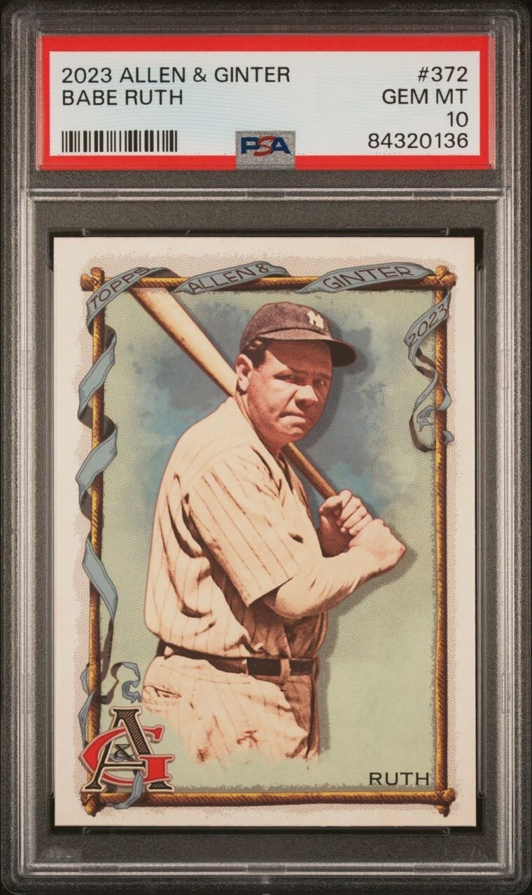 2023 Allen Ginter 372 Babe Ruth PSA 10 POP 4 | eBay