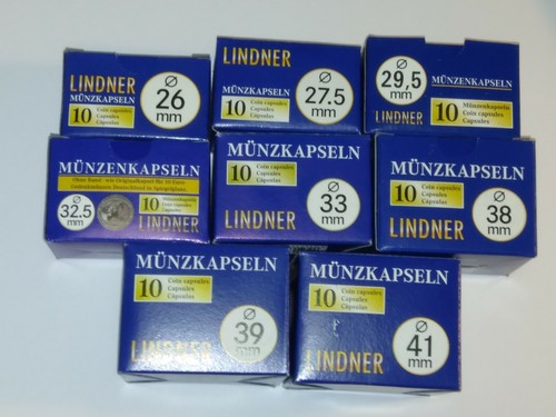 Original LINDNER Münzkapseln, versch. Größen (14 mm - 48 mm) | eBay.de