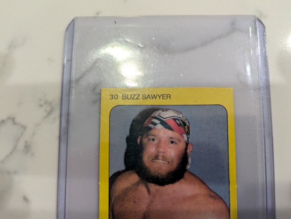1986 Monty Gum Wrestling Stars - Buzz Sawyer | eBay