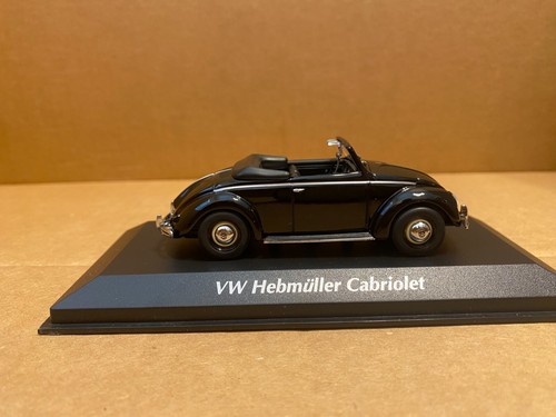 Volkswagen VW Hebmuller Cabriolet 1950 Black 1/43 Minichamps | eBay