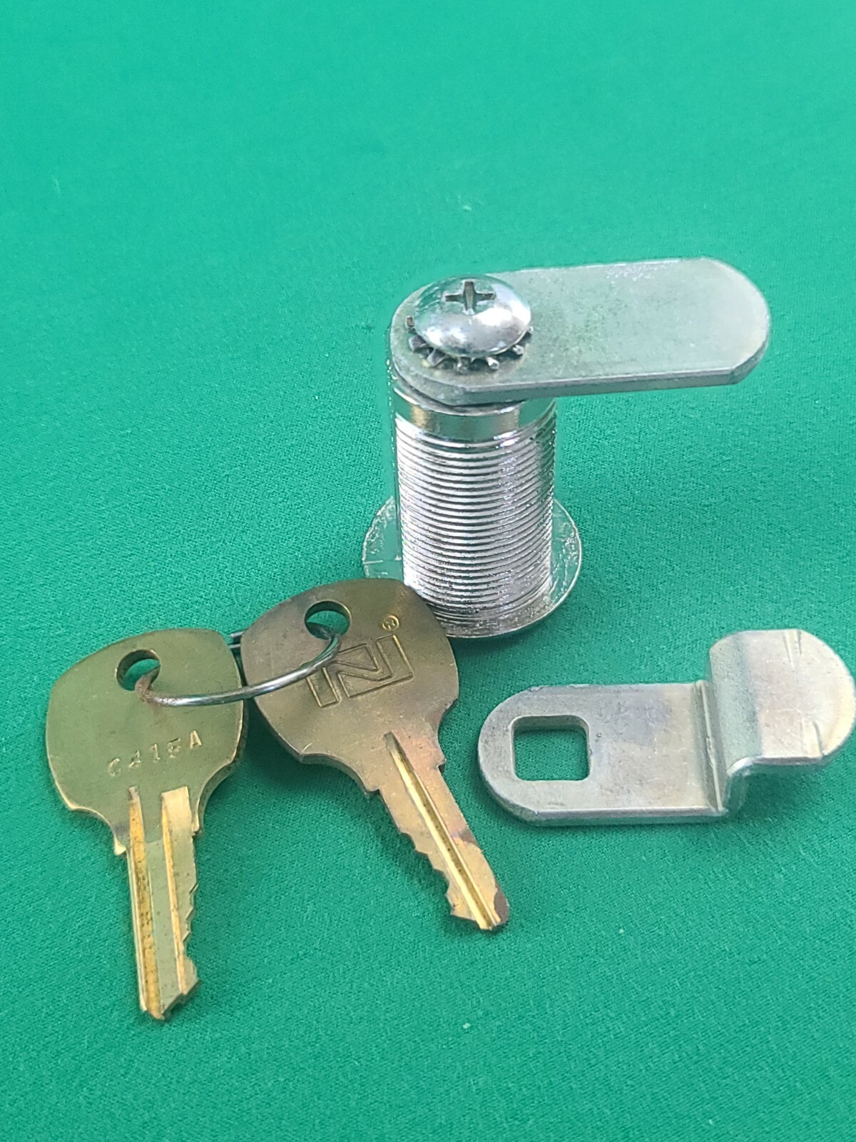 National C8053 5 Disc Tumbler Cam Lock Desk Drawer Cabinet Keyed NOS ...