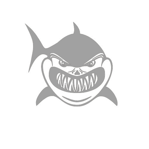 Nemo Shark fish Decal Sticker for Art Wall Auto Car Wondow Macbook ...