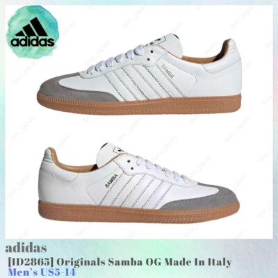 adidas Originals Samba OG Made In Italy Core White Core Black Gum ...