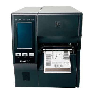 Zebra ZT411 Thermal Transfer Industrial Barcode Label Printer LAN USB ...
