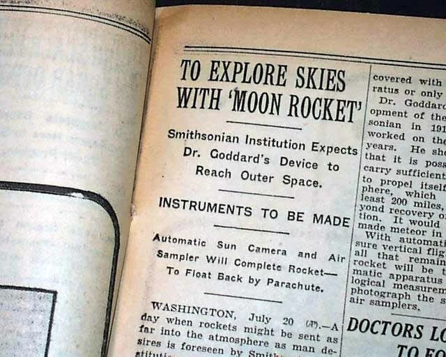 Goddard Rocket Space