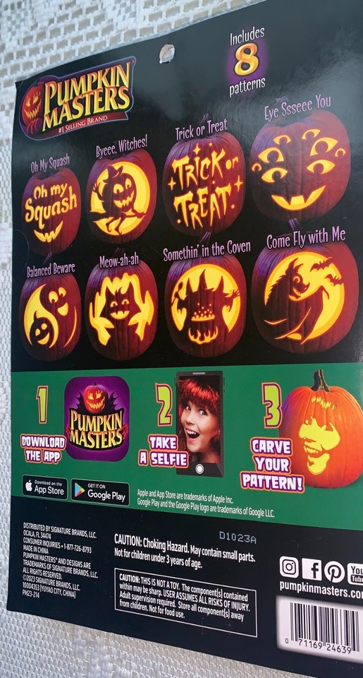 Halloween Pumpkin Masters All In One Pumpkin Carving Kit 12 Pieces 8 ...