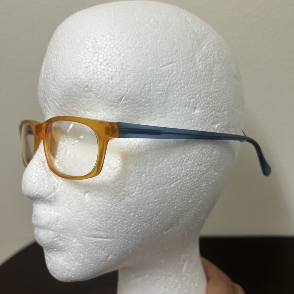 RIMS & GOGGLES “RON” M-AB862 Italy Yellow/Blue Matte Eyeglasses Frame ...