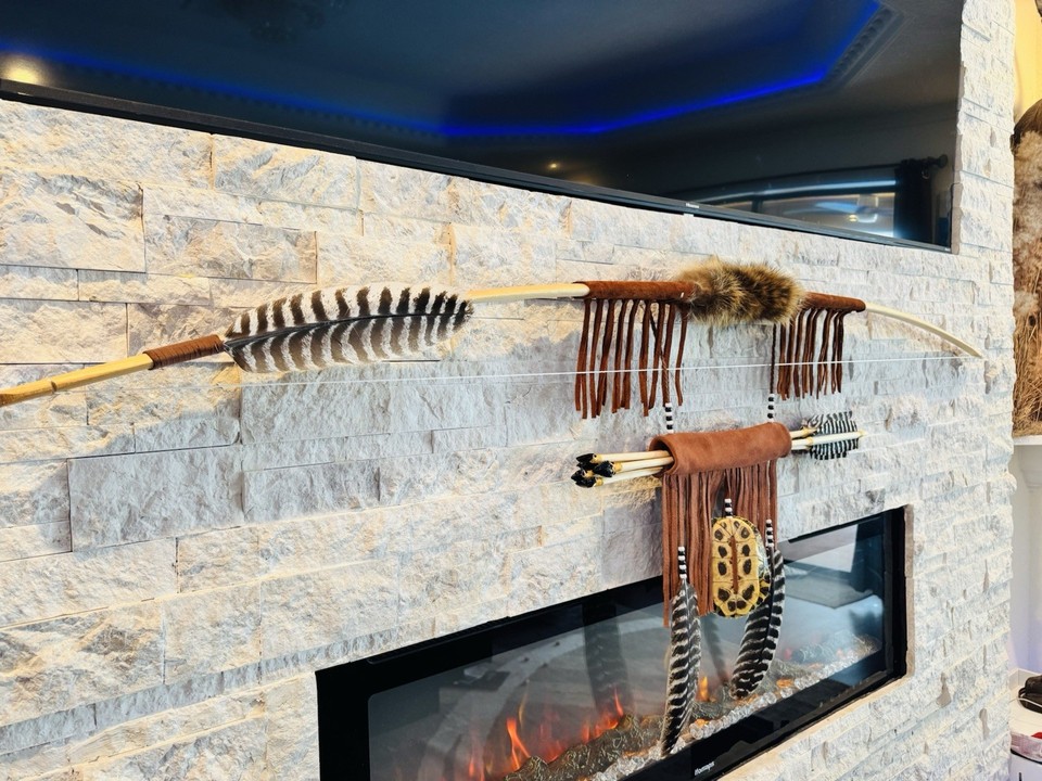 Native American Indian Turtle Hickory Bow Arrow By Enrolled Mem Of ...