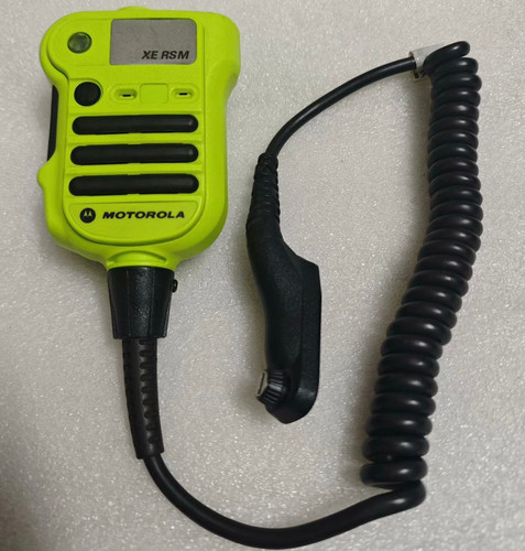 USED MOTOROLA XE RSM NNTN8203A Explosion proof Fire Speaker Mic Green ...