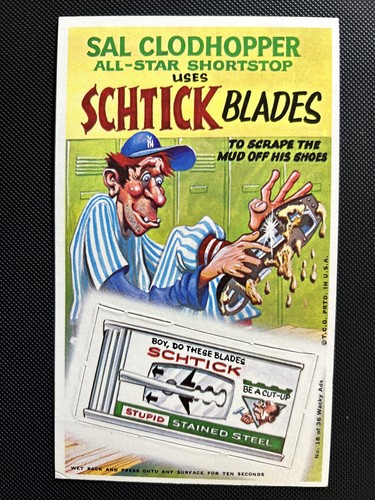 1969 WACKY PACKAGES ADS Schtick Blades, #18 of 36 | eBay
