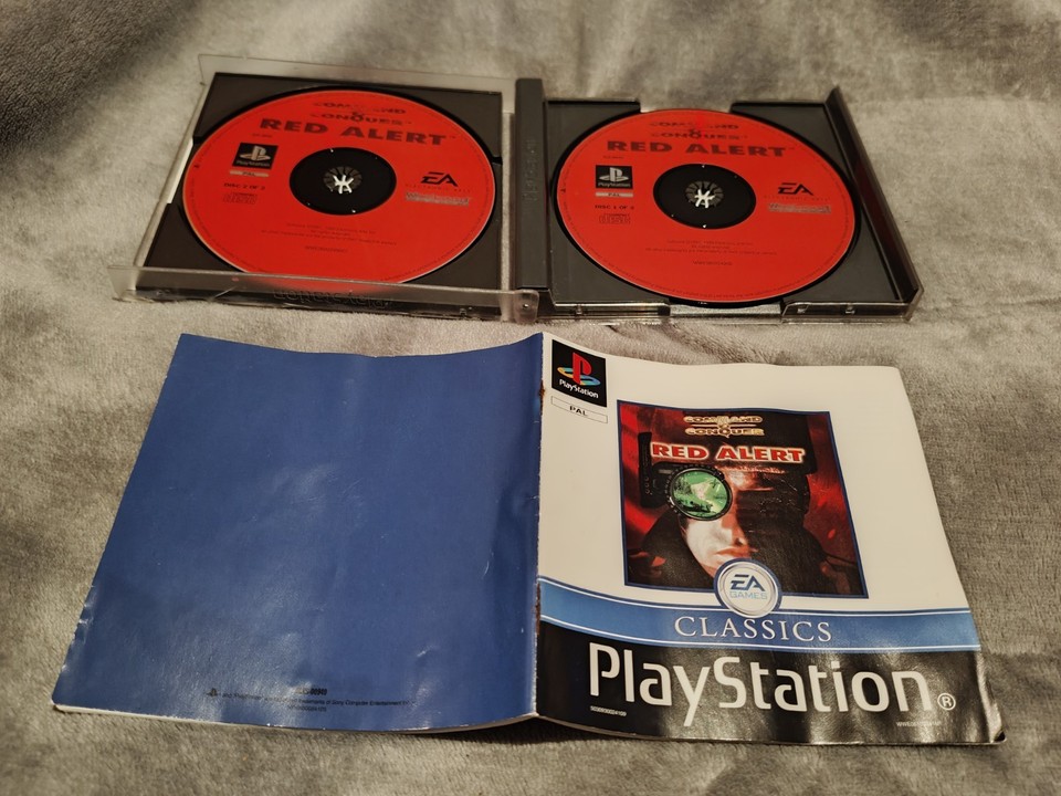Command & Conquer Red Alert PS1 Playstation 1 Game PAL UK Complete ...