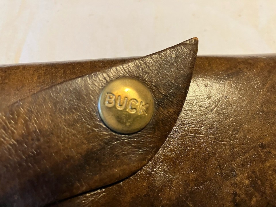 Buck USA Kalinga Model 401 Knife w/Sheath/ Wood Box-Pre Date Code 1972 ...