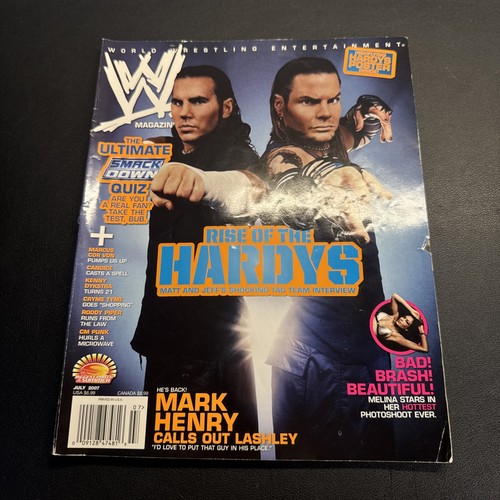 WWE WWF WORLD WRESTLING MAGAZINE JULY 2007 MATT / JEFF HARDY ~ NO ...