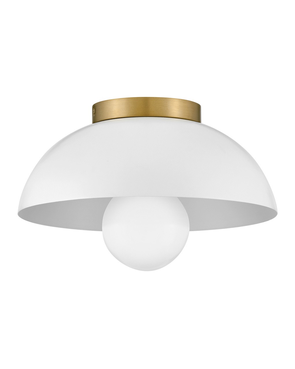 Matte White LED Flush Mount from the Stu Collection | eBay