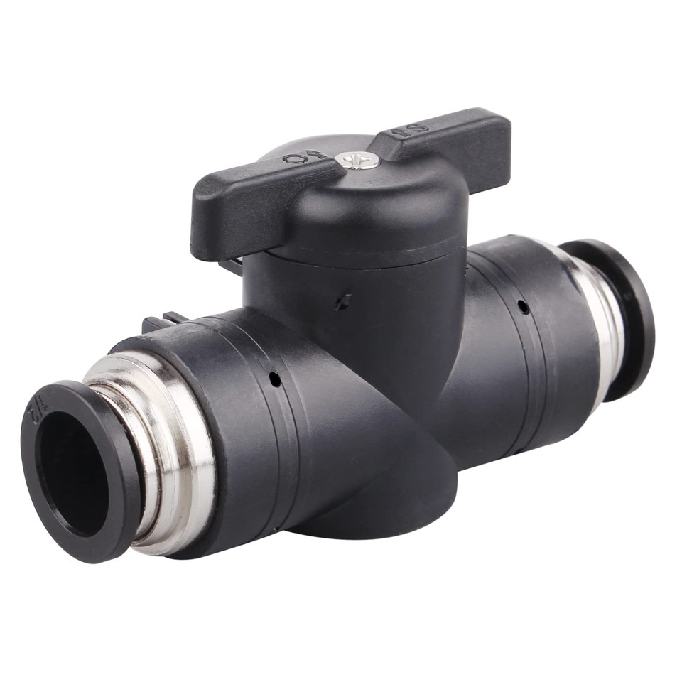 Pneumatic Valve 1/2 x 1/2 Inch Push to Connect Fitting Air Flow Control ...