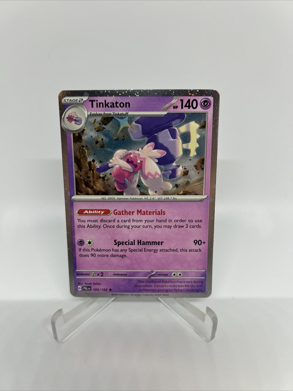 105/193 Tinkaton Paldean Evolved Cosmos Holo Pokemon TCG Card | eBay