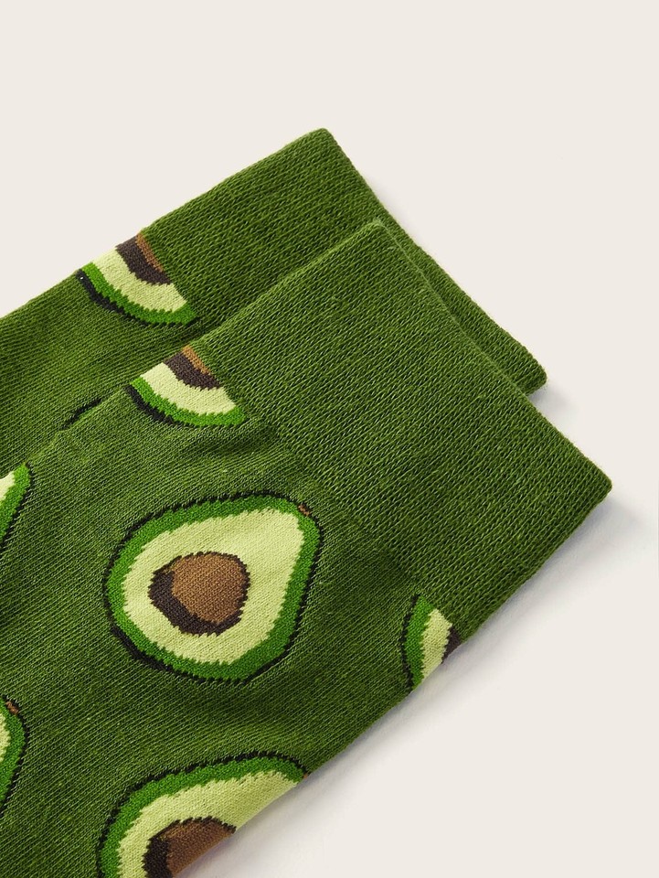 Avocado Pattern Socks Funny Socks for Men Novelty Socks Funky Socks ...