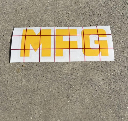 MF Ghost Vinyl Decal. Initial D Sequel. YELLOW MFG | eBay