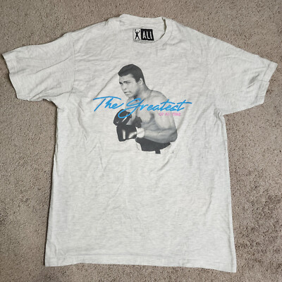 Vintage Muhammad Ali Boxing T-Shirt Men’s Medium Gray Rare Short Sleeve ...