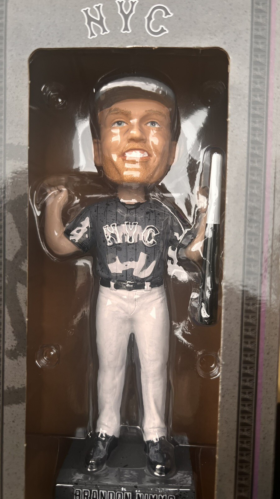 Brandon Nimmo New York Mets Bobblehead NYC City Connect SGA 7/12/2024 ...