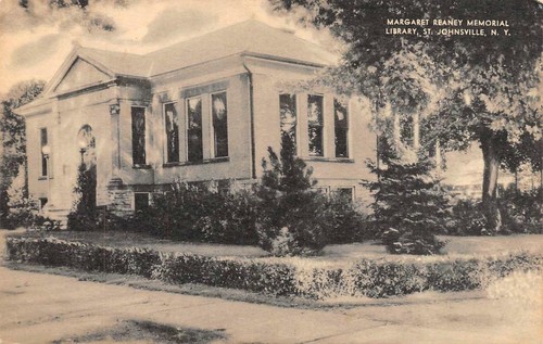 ST JOHNSVILLE, NY New York MARGARET REANEY LIBRARY Montgomery Co c1940s ...