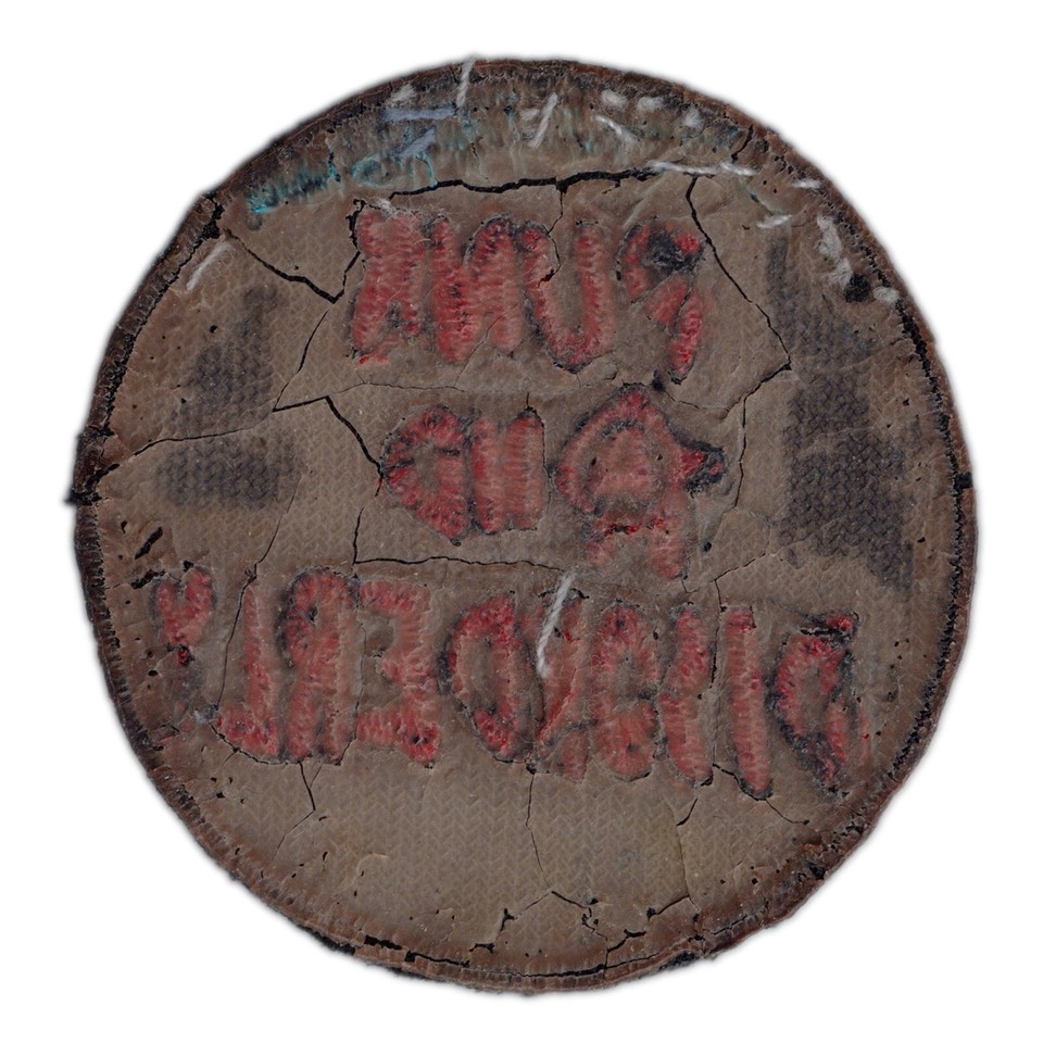 Punk And Disorderly Patch - Vintage Red & Black Sew-On - Anarchist ...