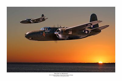 WWII WW2 RAAF Douglas A-20 Boston / Havoc Aviation Art Photo Print 12 ...
