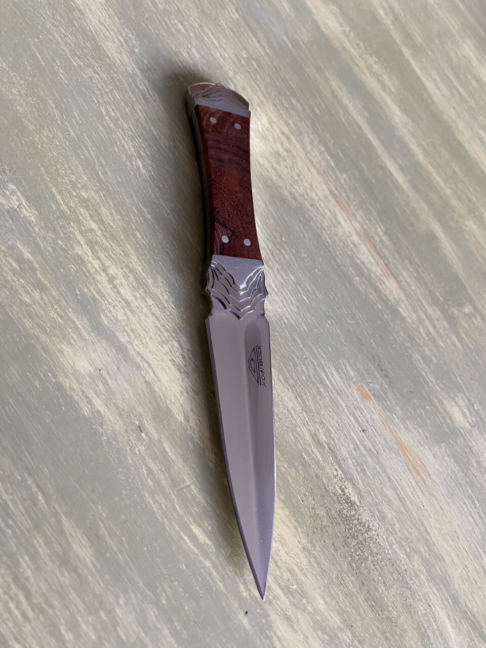 NEW IN BOX RARE!! Buck Knives USA Custom Burlwood ATS-34 Koji Hara ...