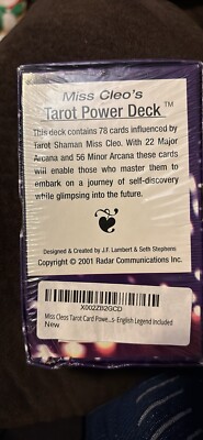 Miss Cleo's Tarot Power Deck 78 Cards New Sealed. Never Opened. | eBay