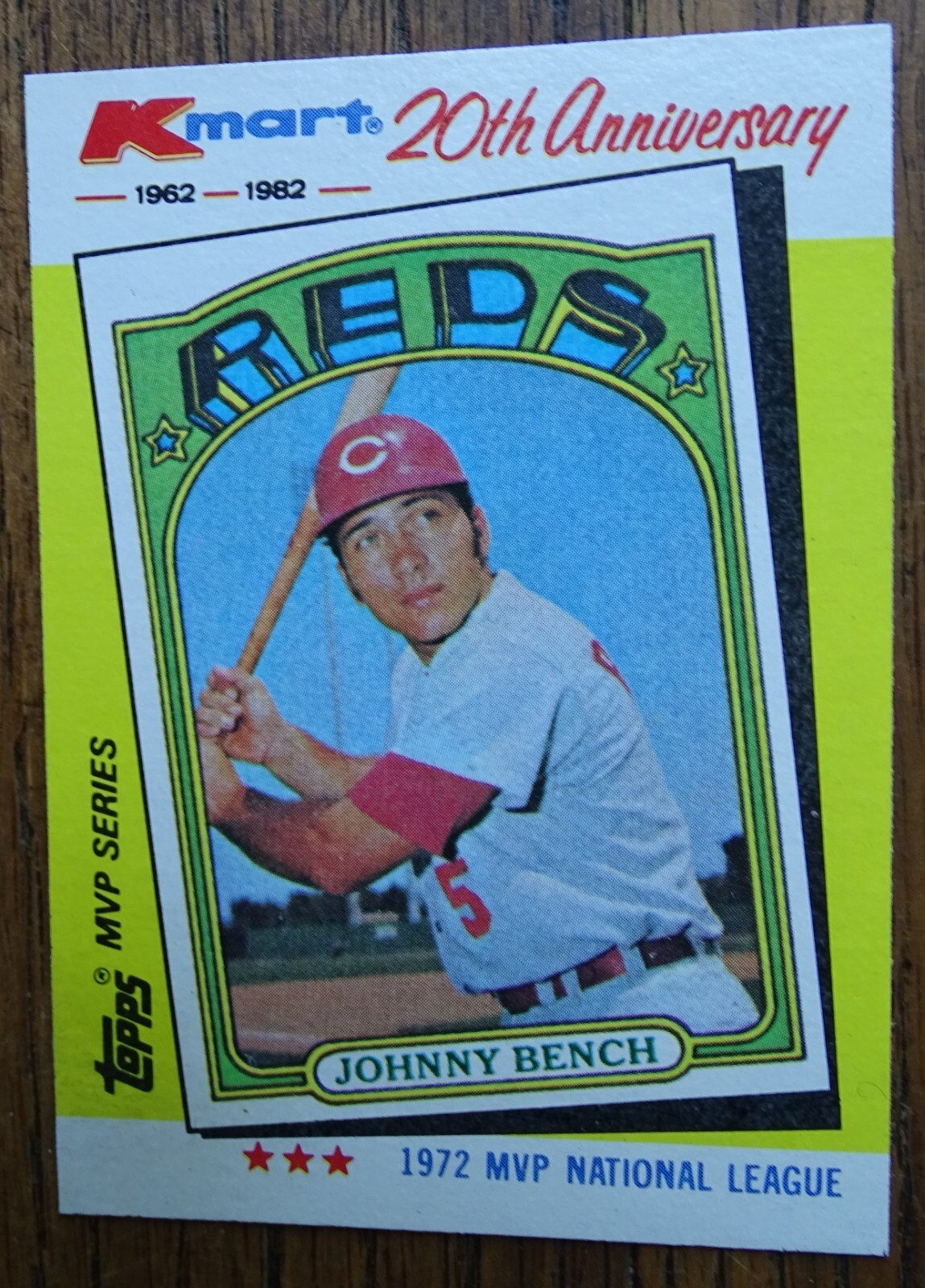 1982 Topps Kmart JOHNNY BENCH ERROR CARD has Rod Carew miscut back | eBay