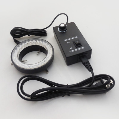 60mm Inner Diameter Microscope LED UV Light Source Ring Lamp w/ Dimmer ...